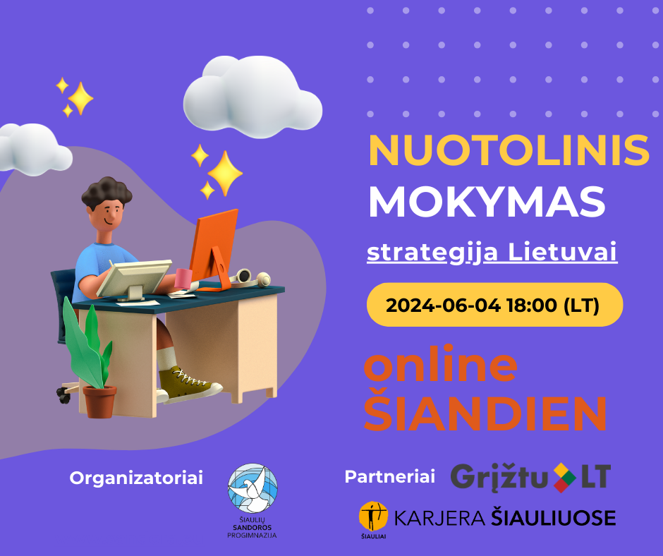 Virtualus susitikimas „Nuotolinis mokymas – strategija Lietuvai ...